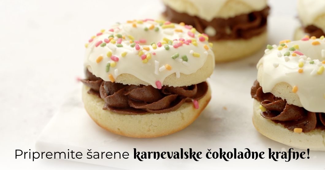 Domaće šarene krafne sa čokoladom | Paloma